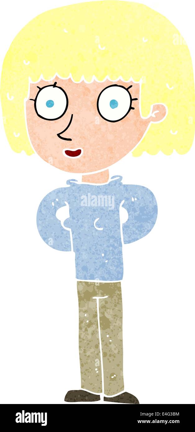 cartoon staring woman Stock Vector Image & Art - Alamy