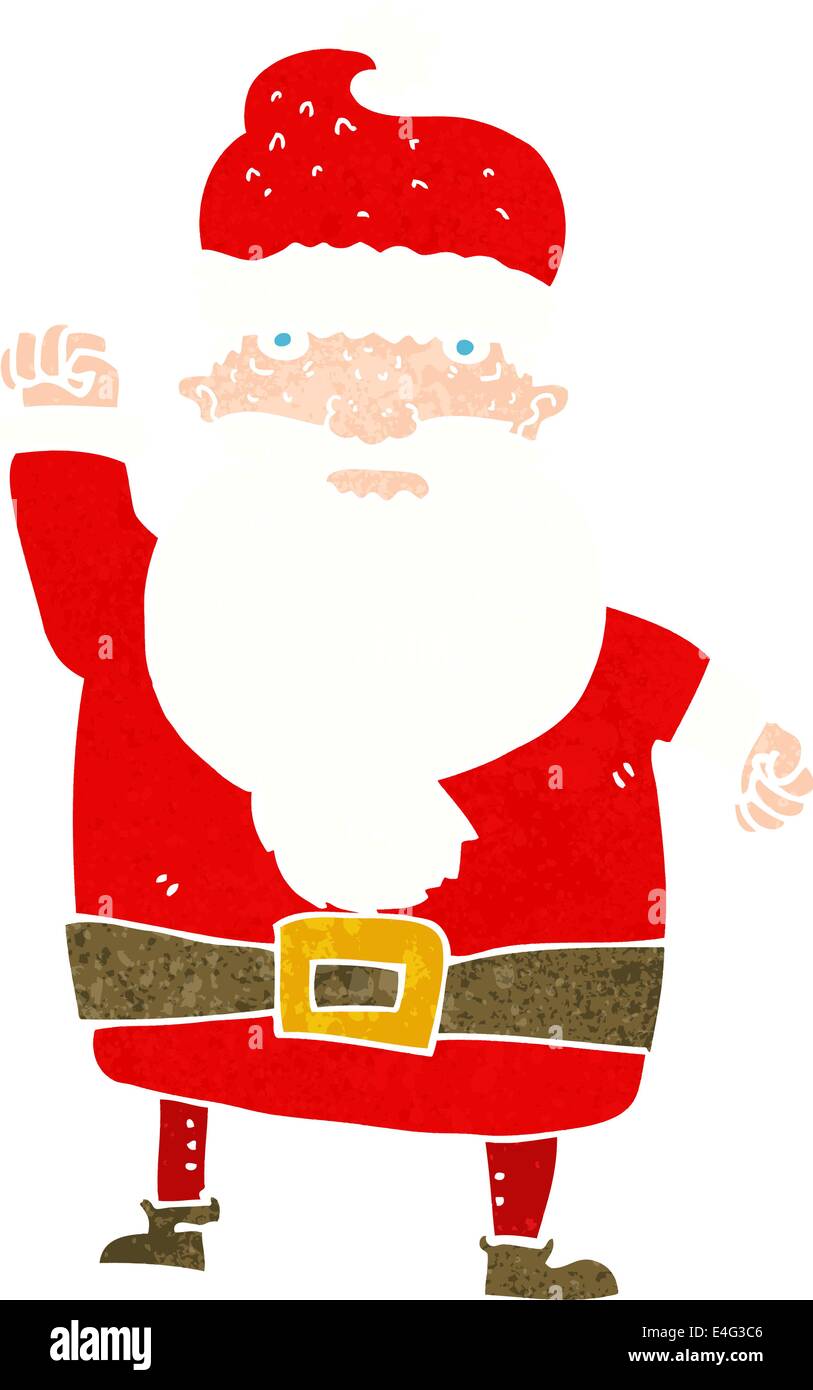 cartoon angry santa claus Stock Vector Image & Art - Alamy