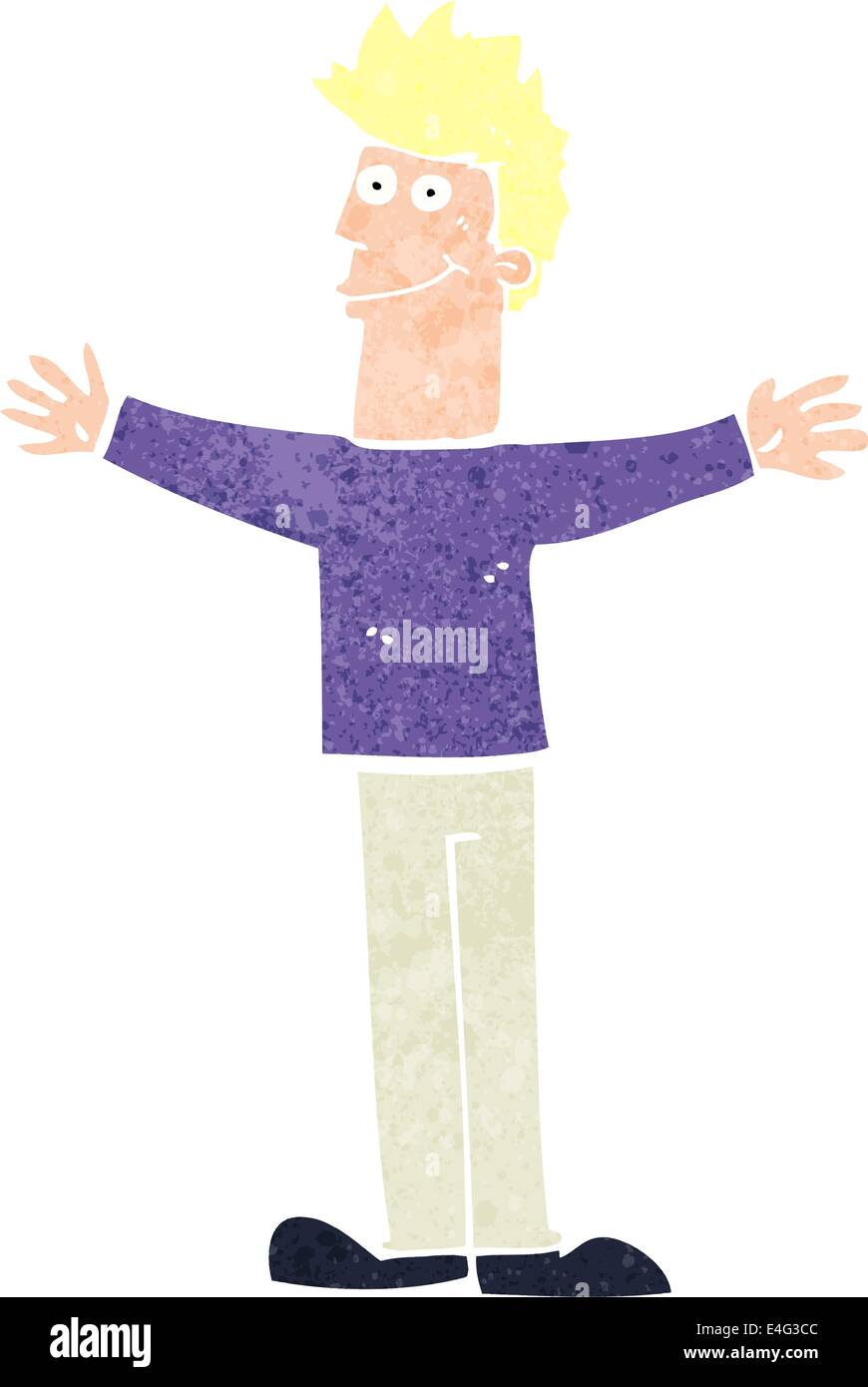 cartoon happy man Stock Vector Image & Art - Alamy