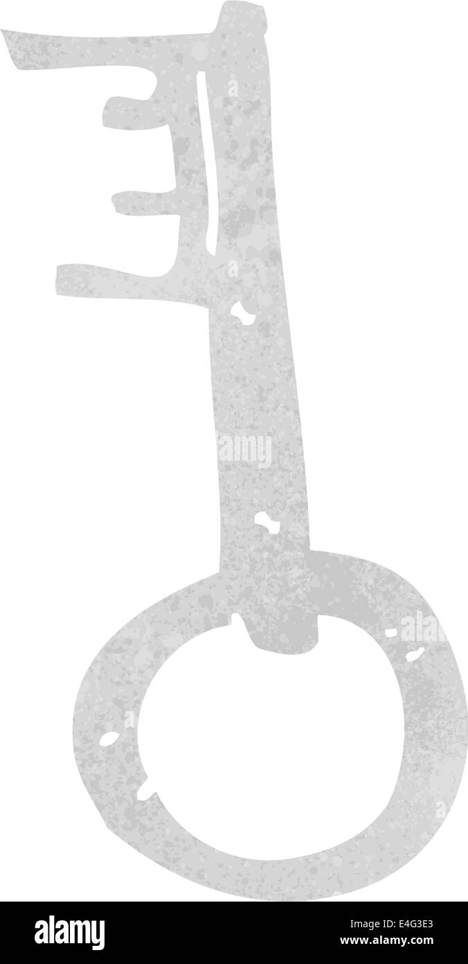 Cartoon old key Black and White Stock Photos & Images - Alamy