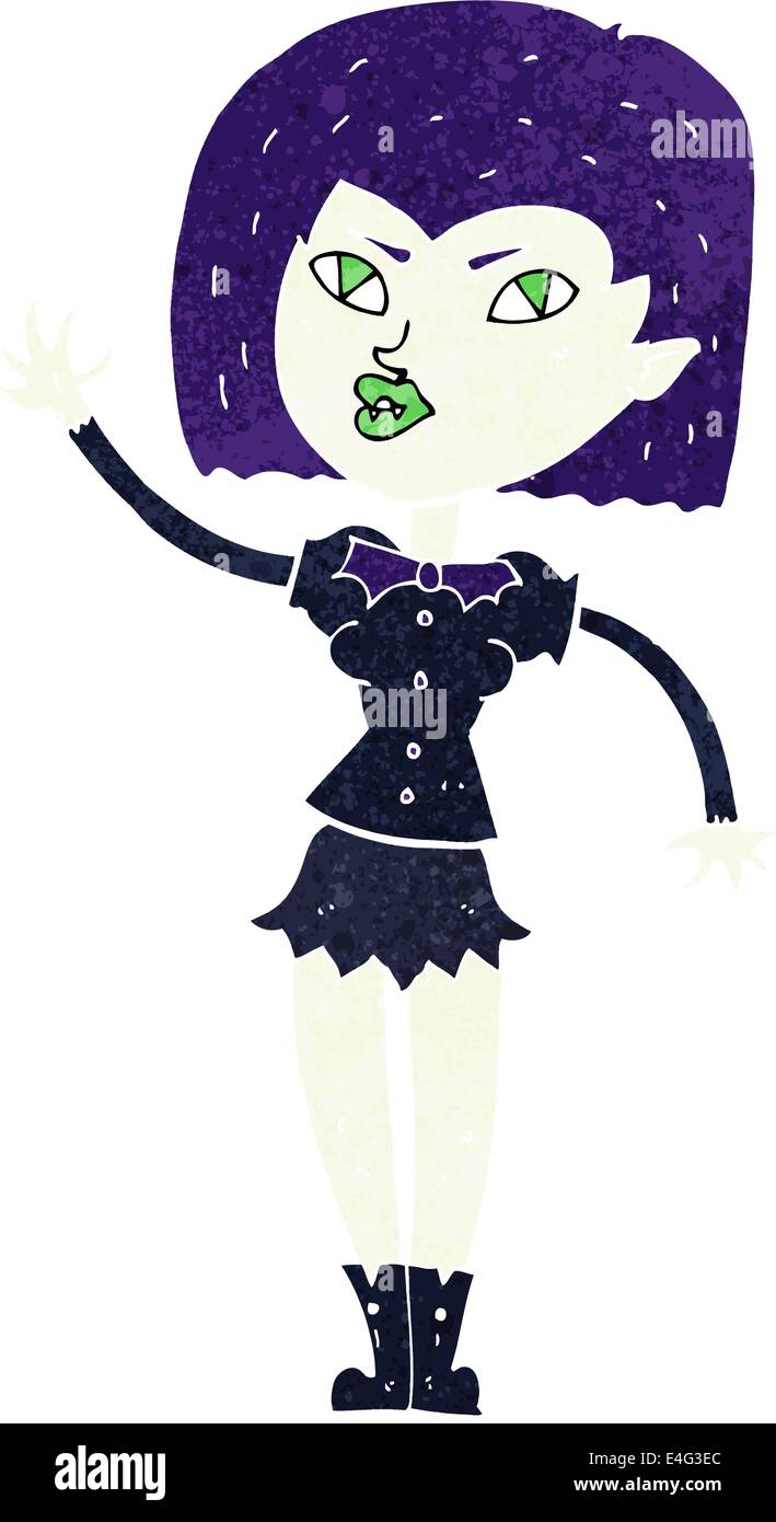 cartoon pretty vampire girl Stock Vector Image & Art - Alamy