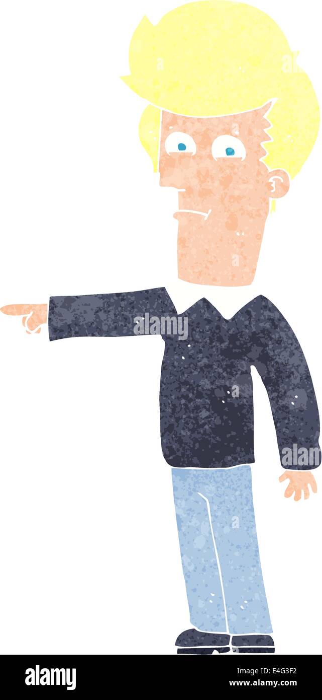 cartoon man pointing Stock Vector Image & Art - Alamy