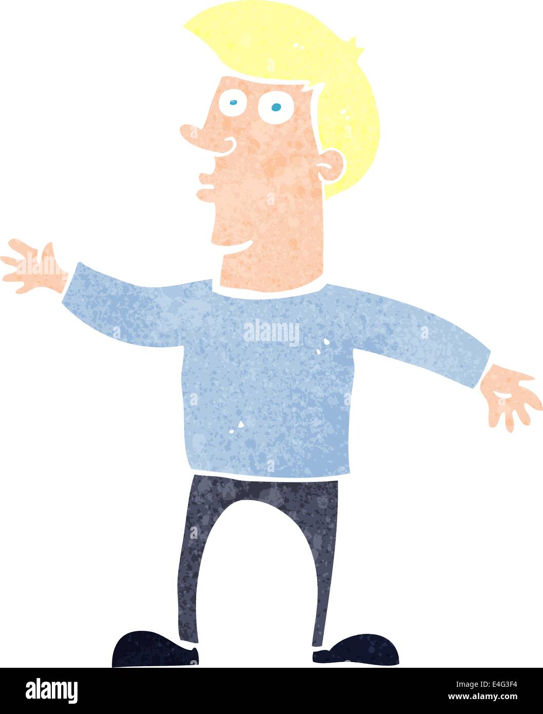 cartoon worried man Stock Vector Image & Art - Alamy