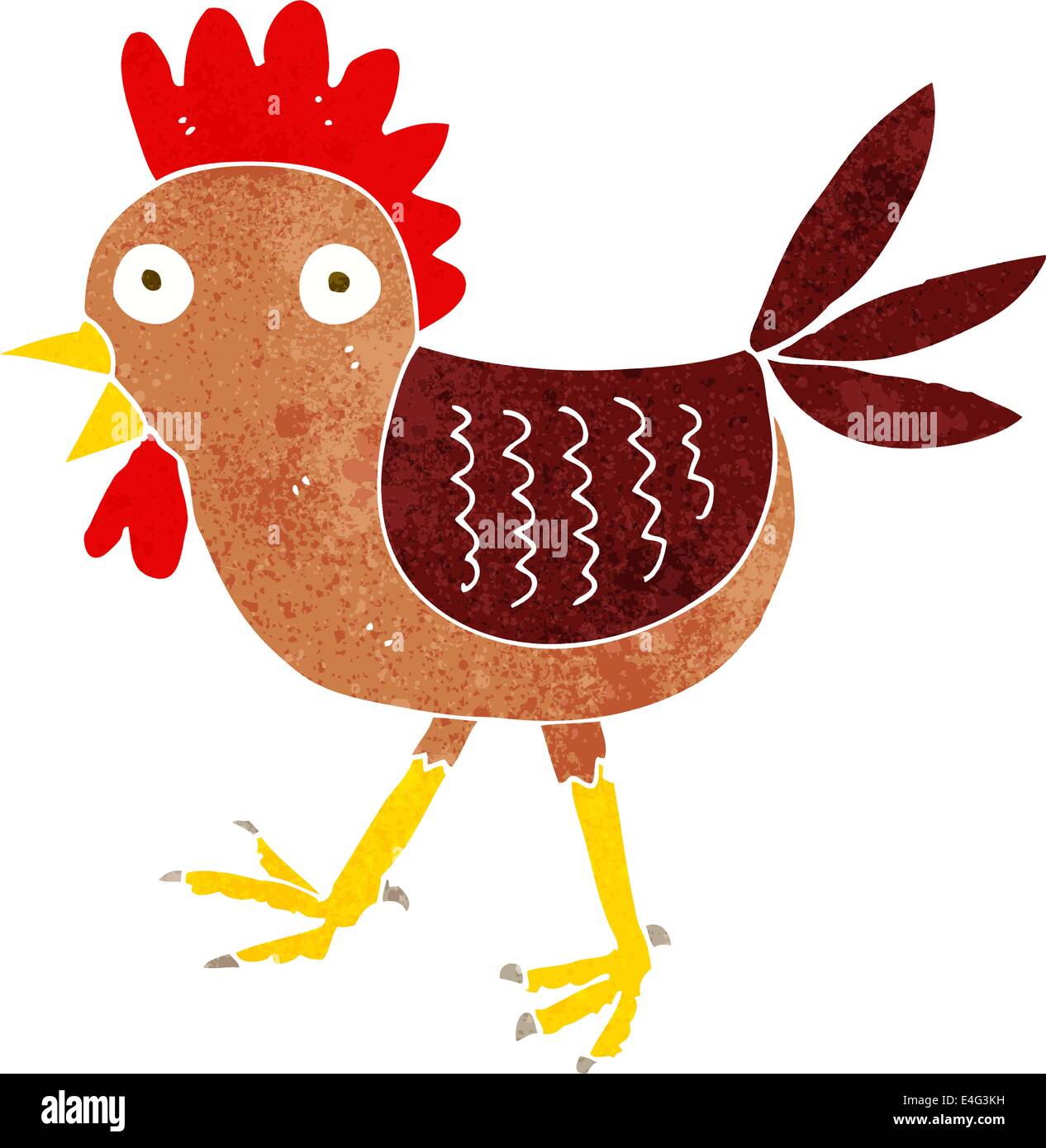 funny cartoon chicken Stock Vector Image & Art - Alamy