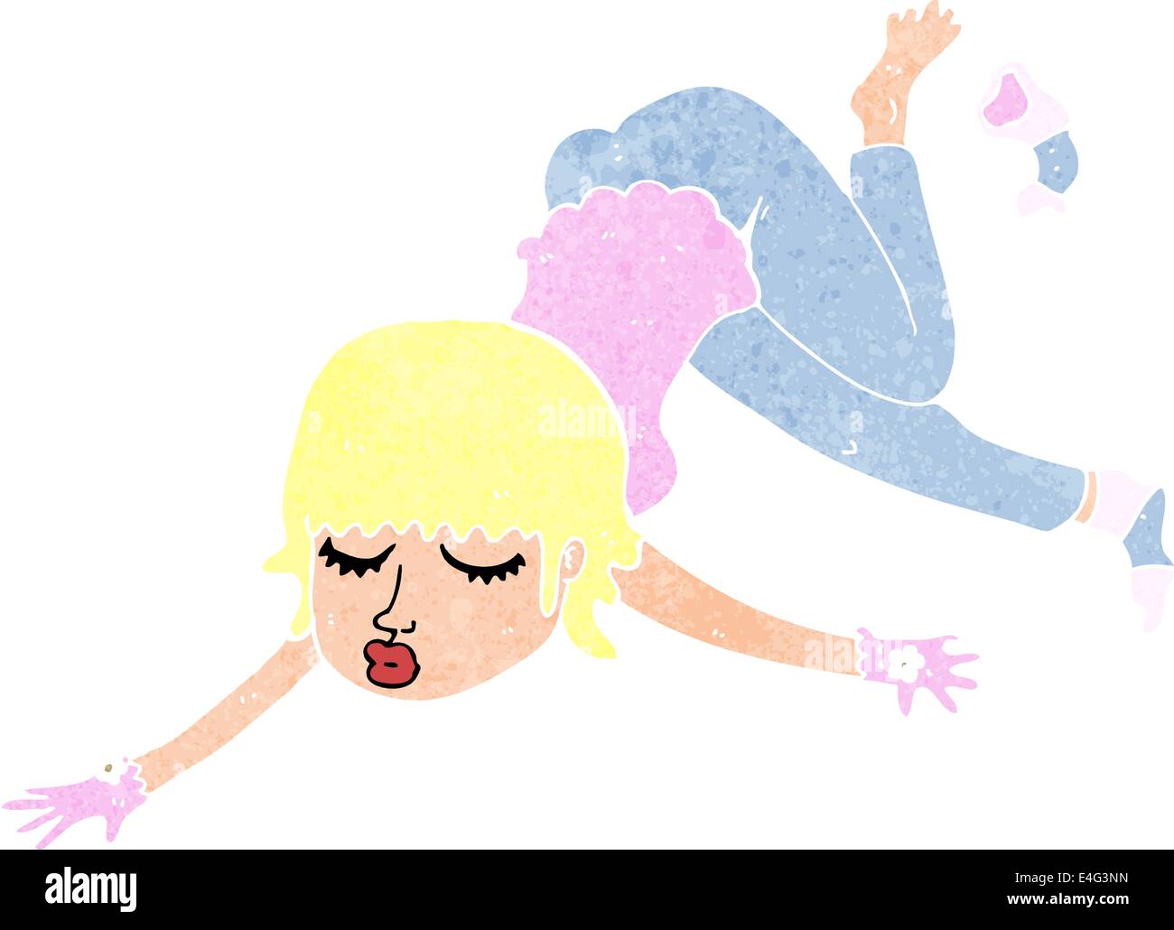 cartoon woman floating Stock Vector Image & Art - Alamy