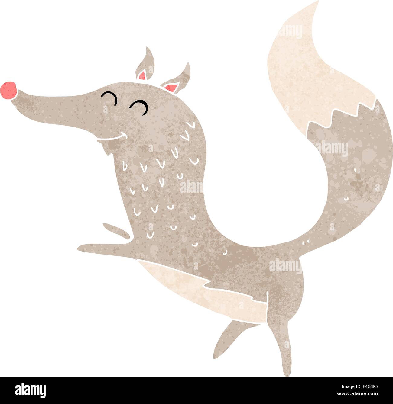 cartoon happy wolf Stock Vector Image & Art - Alamy