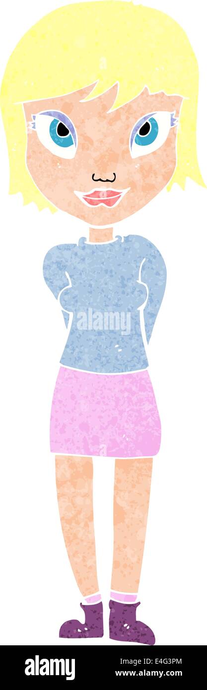 cartoon pretty girl Stock Vector Image & Art - Alamy