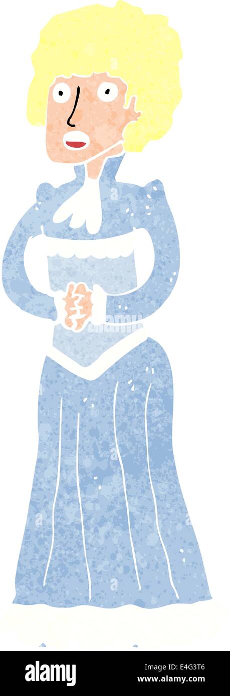 cartoon shocked victorian woman Stock Vector Image & Art - Alamy