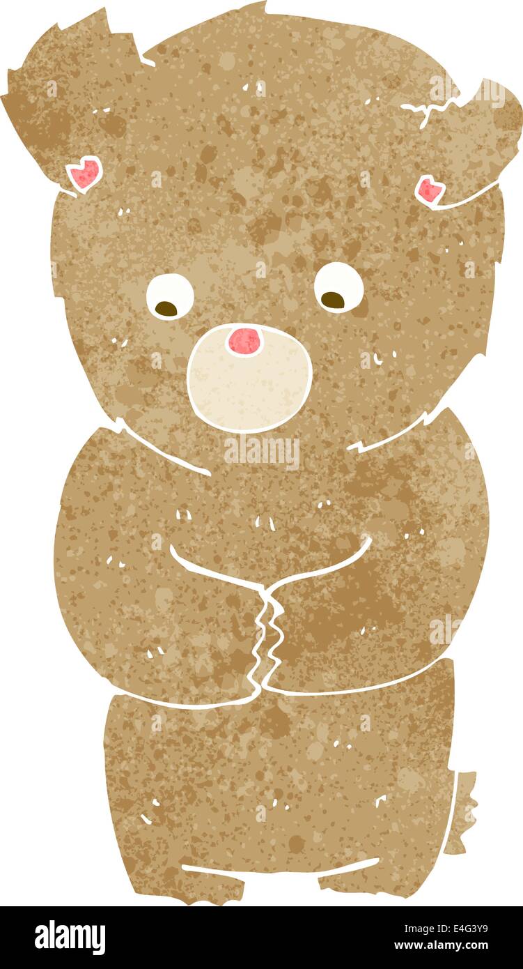 Cartoon shy teddy bear hi-res stock photography and images - Alamy