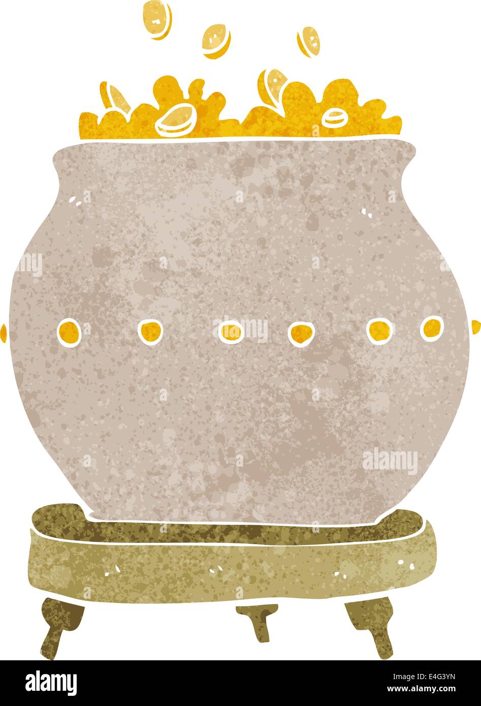 cartoon pot of gold Stock Vector Image & Art - Alamy