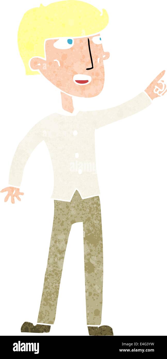 cartoon man pointing the way Stock Vector Image & Art - Alamy