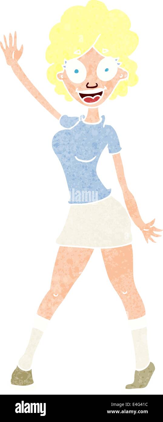cartoon woman dancing Stock Vector Image & Art - Alamy