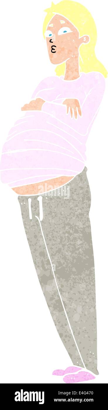 cartoon pregnant woman Stock Vector Image & Art - Alamy