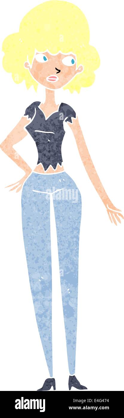 cartoon pretty woman Stock Vector Image & Art - Alamy