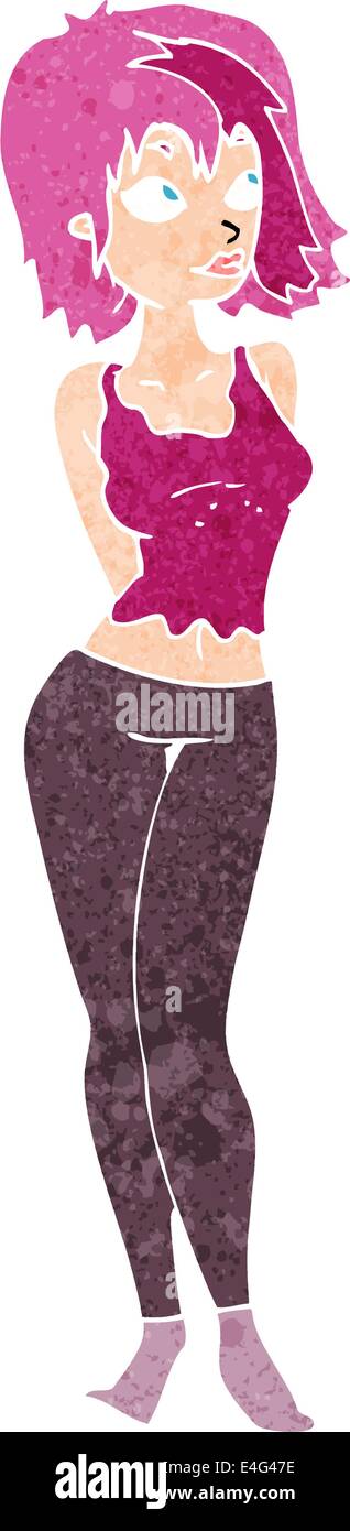 cartoon attractive girl Stock Vector Image & Art - Alamy