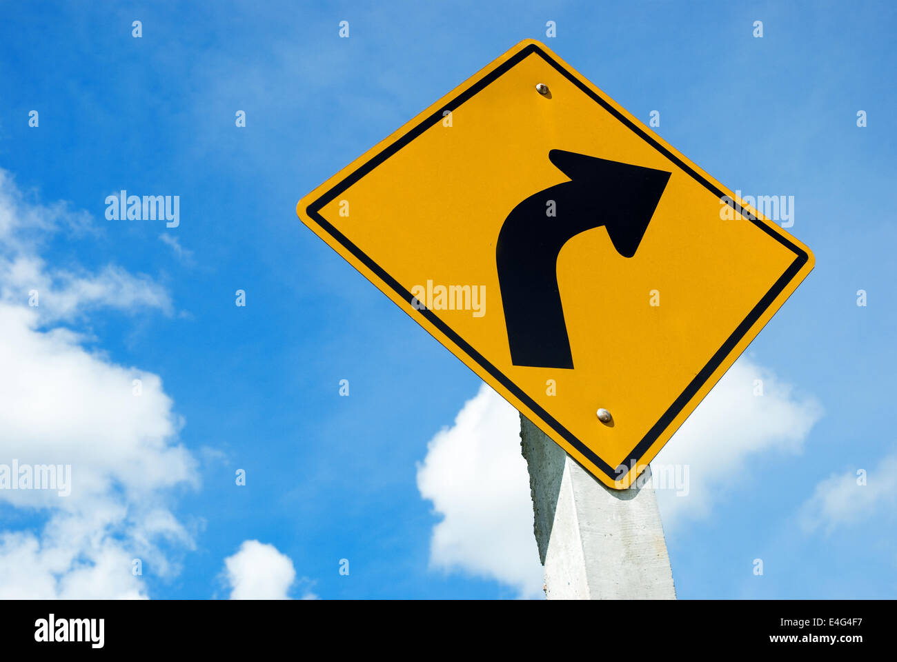 Road sign warning Stock Photo - Alamy