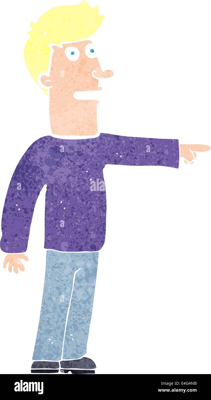 cartoon man pointing Stock Vector Image & Art - Alamy