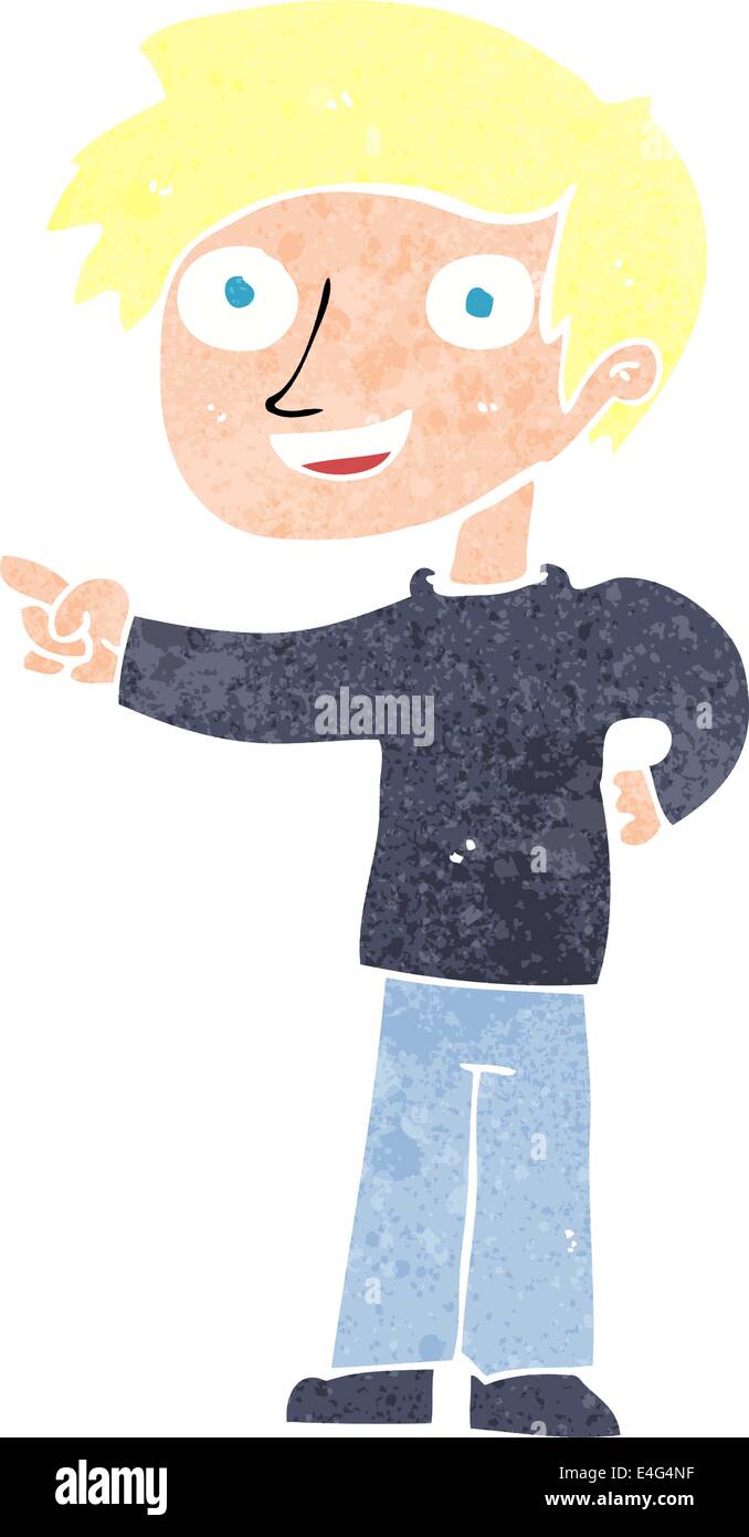 cartoon man pointing Stock Vector Image & Art - Alamy