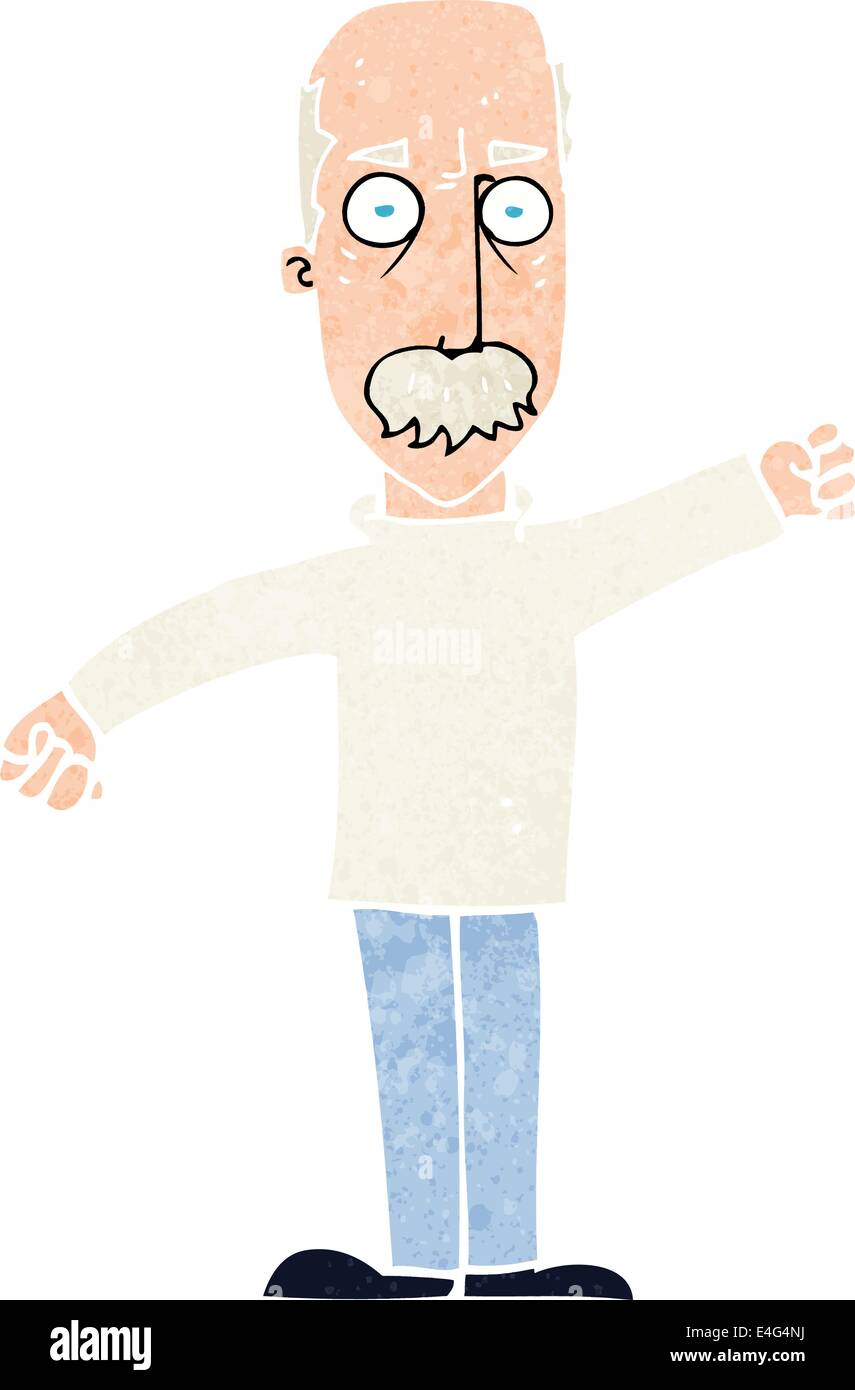 cartoon angry old man Stock Vector Image & Art - Alamy