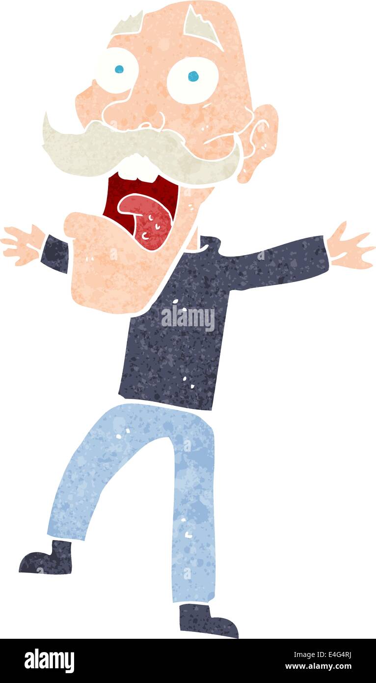 cartoon shocked old man Stock Vector Image & Art - Alamy