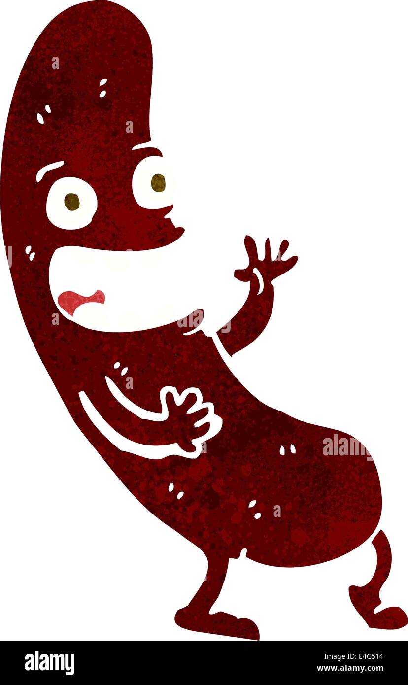 crazy cartoon sausage Stock Vector Image & Art - Alamy