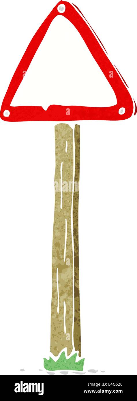 cartoon road sign Stock Vector Image & Art - Alamy