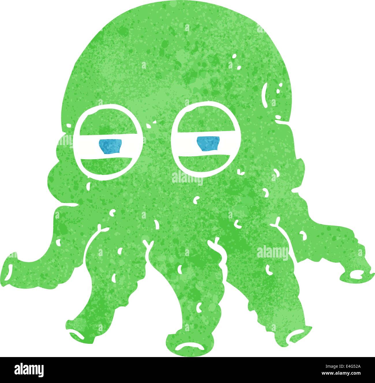 cartoon alien face Stock Vector Image & Art - Alamy