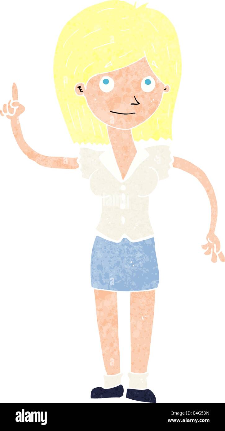 cartoon woman with idea Stock Vector Image & Art - Alamy