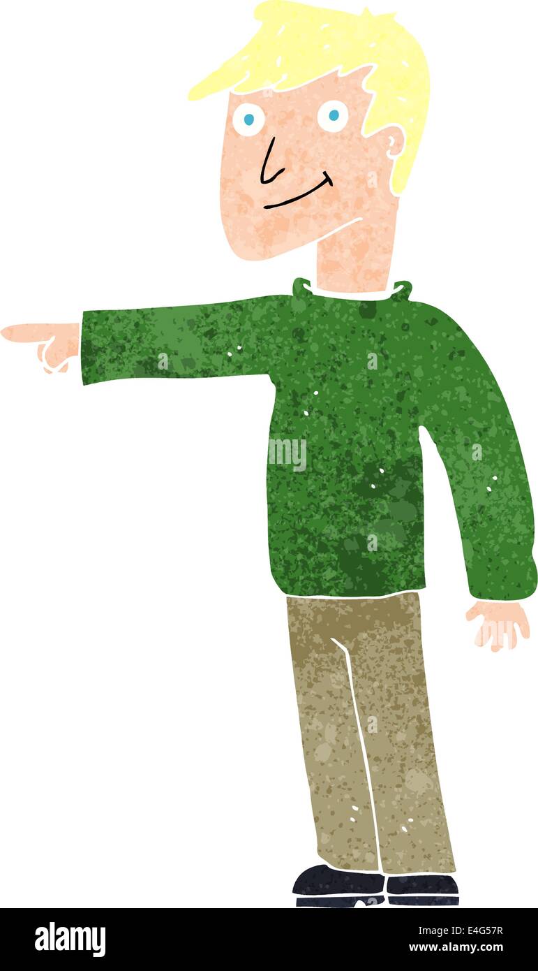 cartoon man pointing Stock Vector Image & Art - Alamy