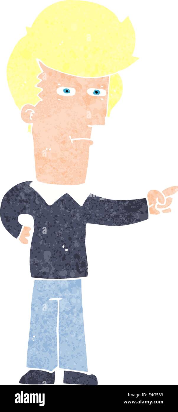 cartoon man pointing Stock Vector Image & Art - Alamy