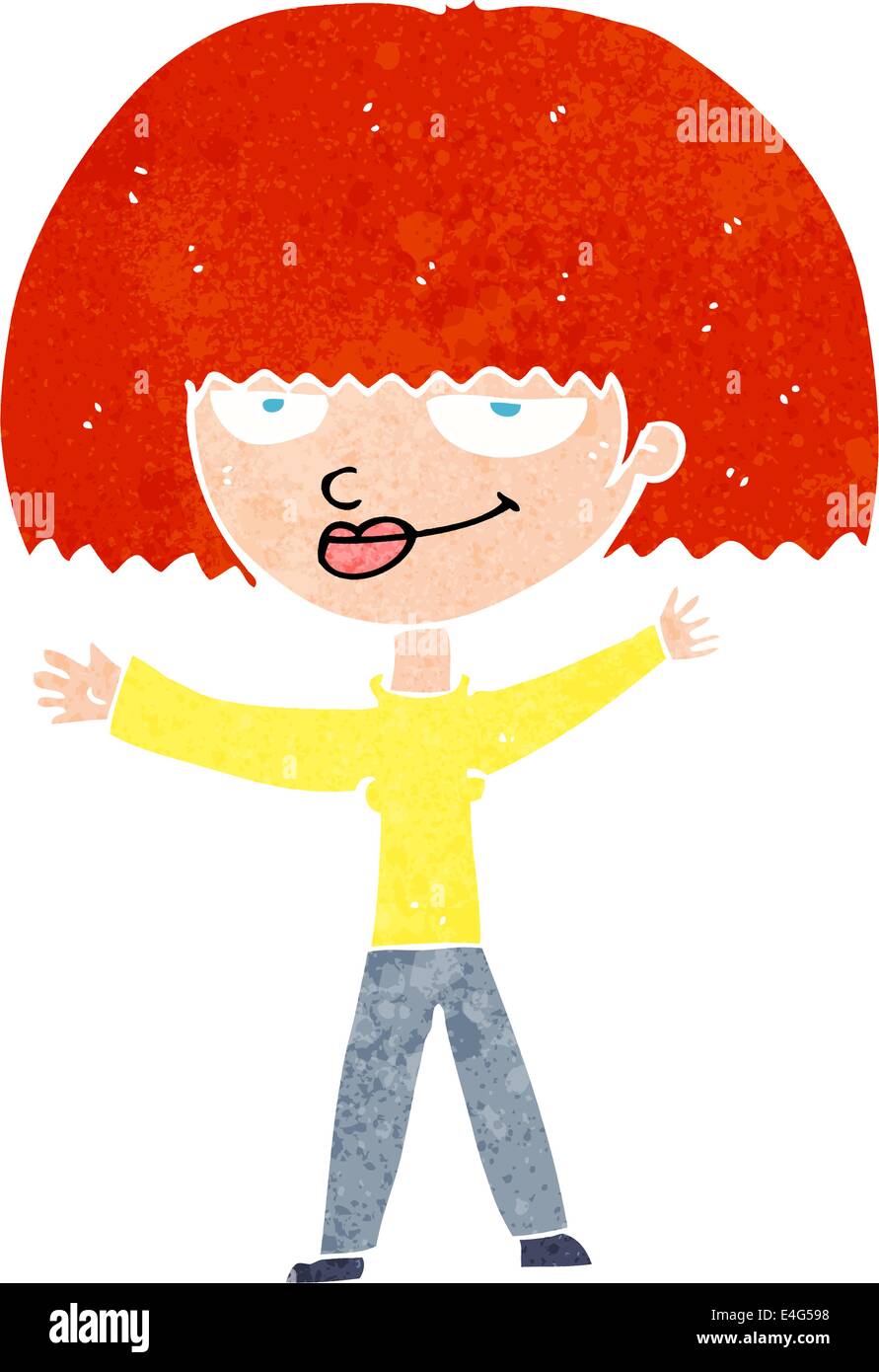 cartoon smug woman Stock Vector Image & Art - Alamy