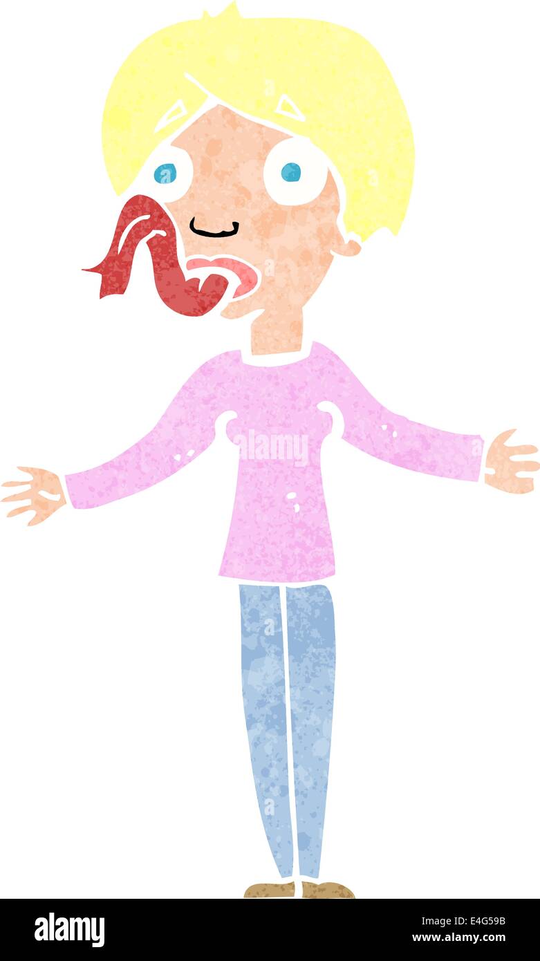 cartoon woman telling lies Stock Vector Image & Art - Alamy