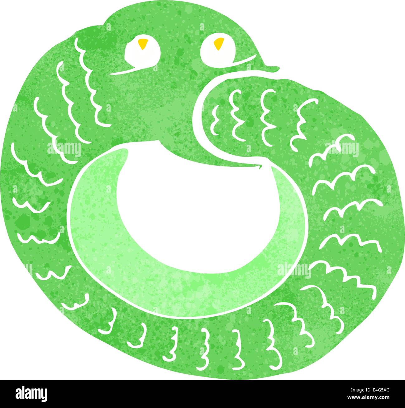 cartoon snake eating own tail Stock Vector Image & Art - Alamy