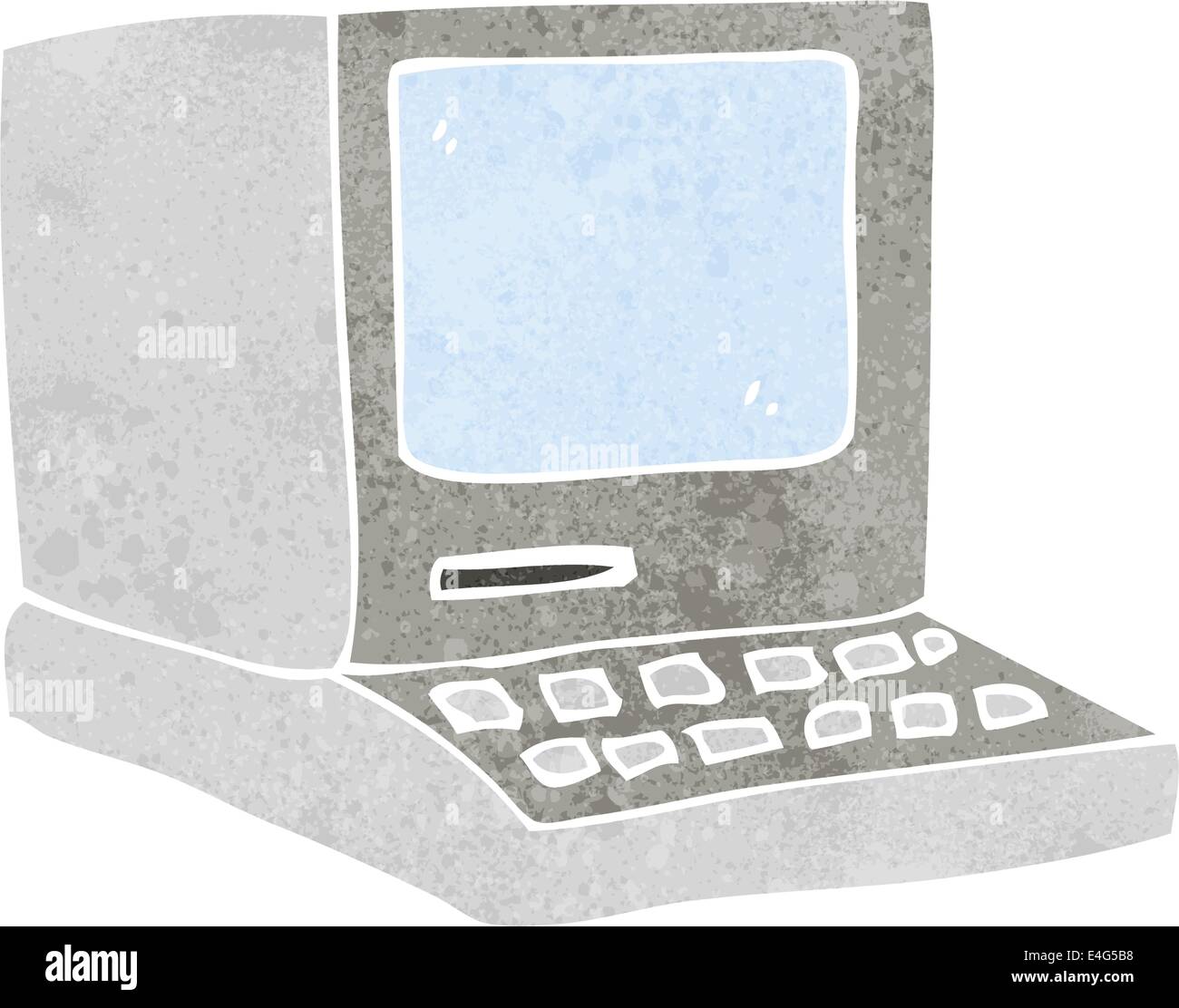 cartoon old computer Stock Vector Image & Art - Alamy