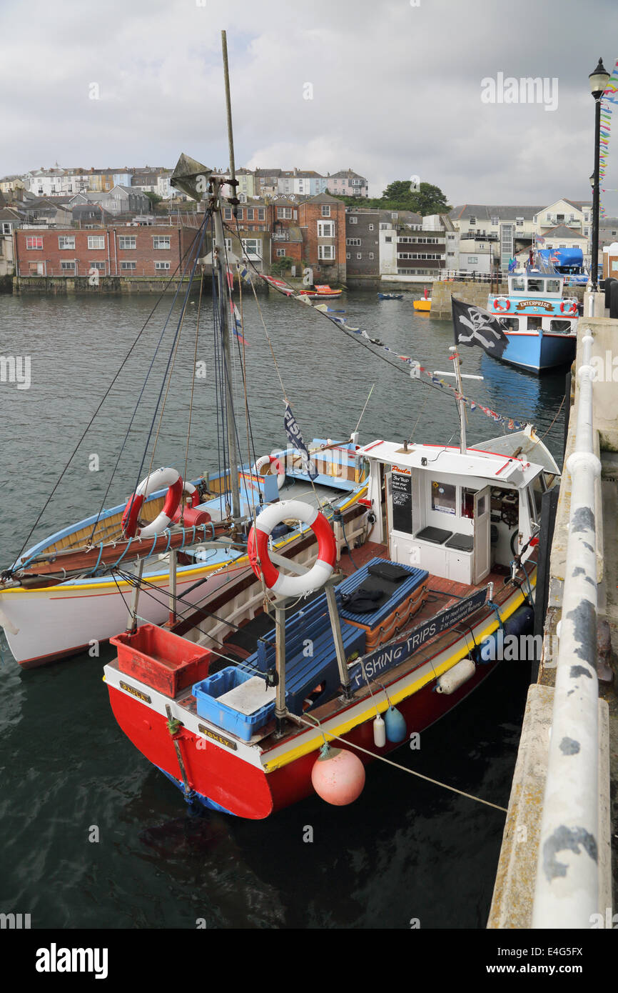 boats in falmouth harbour Stock Photo - Alamy