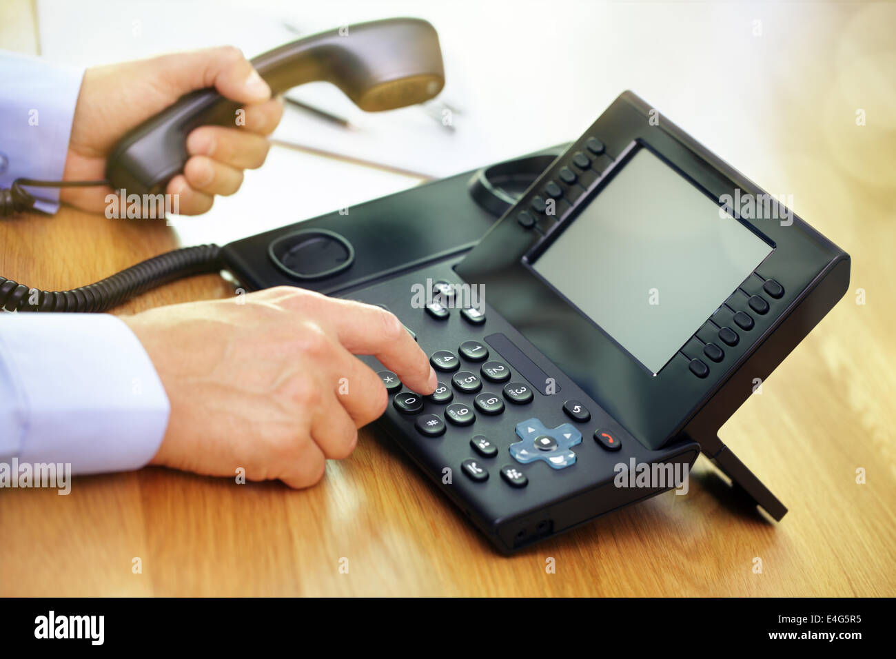 Dialing telephone keypad Stock Photo - Alamy