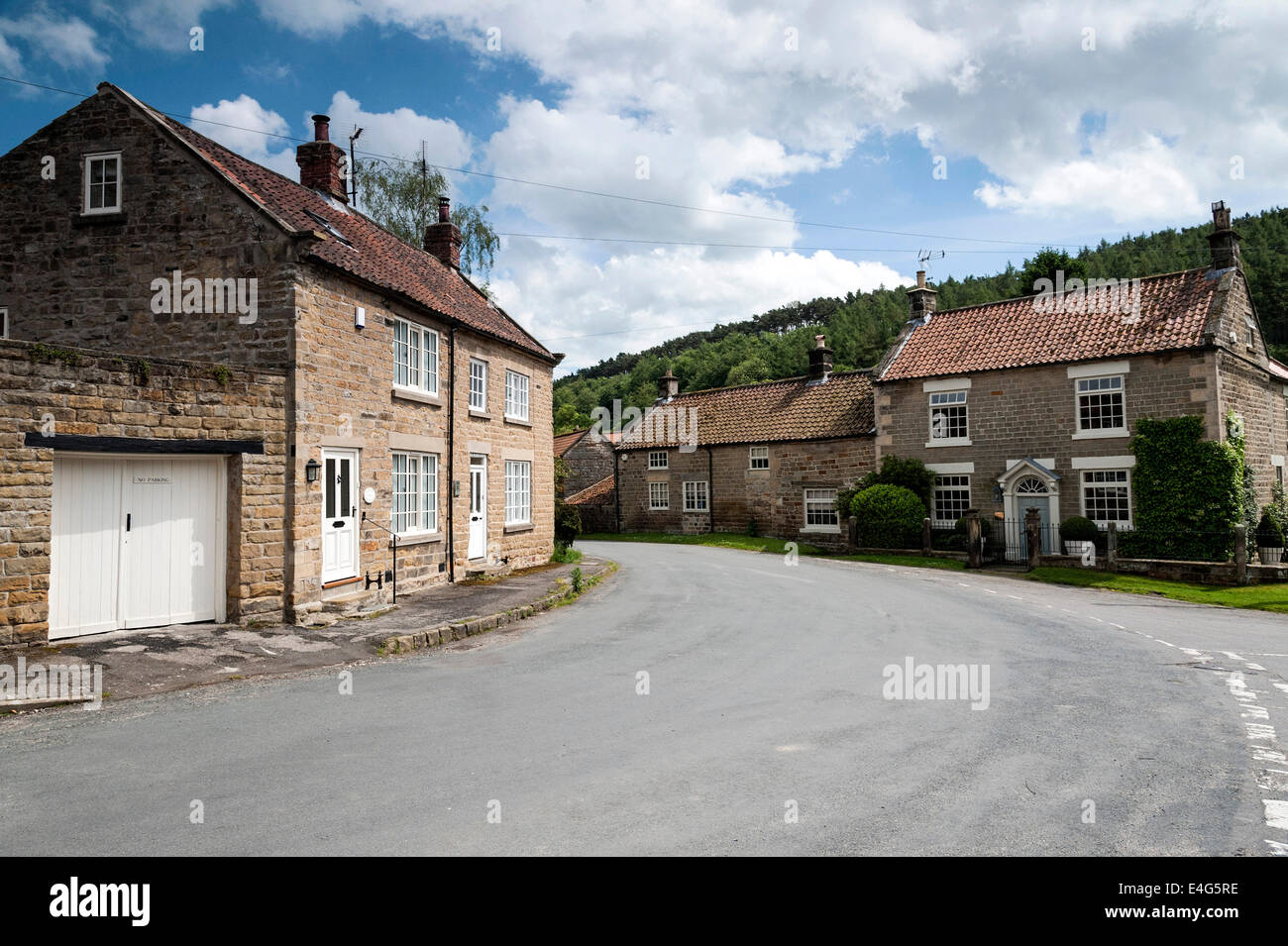 Main Street, Lastingham village Stock Photo - Alamy