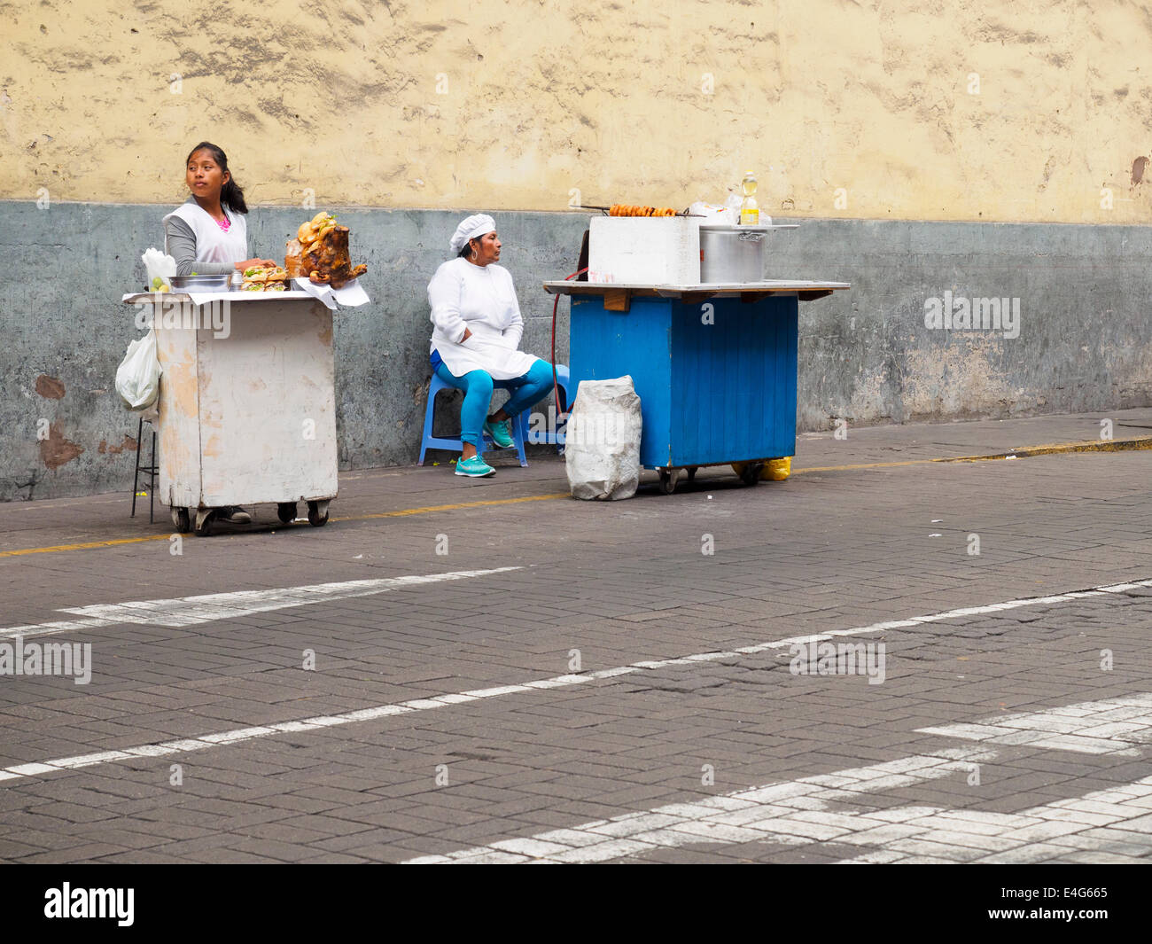 Street food vendors - Lima, Peru Stock Photo - Alamy