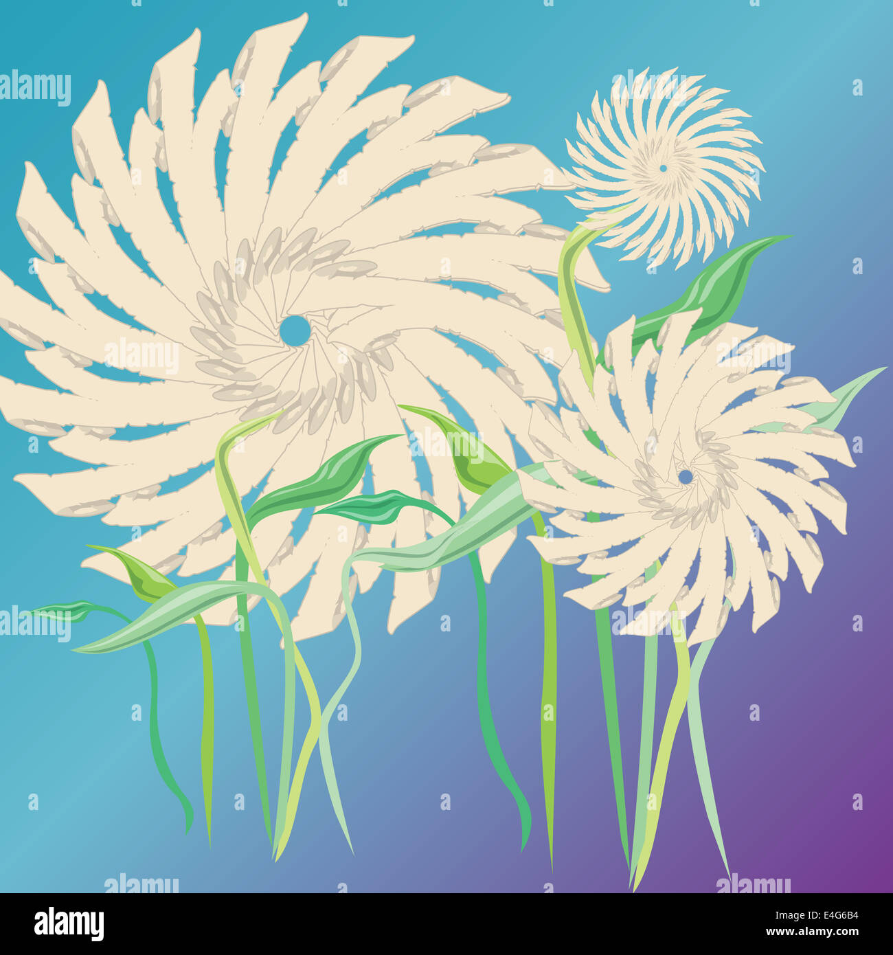 Abstract magic twirl flower hi-res stock photography and images - Alamy