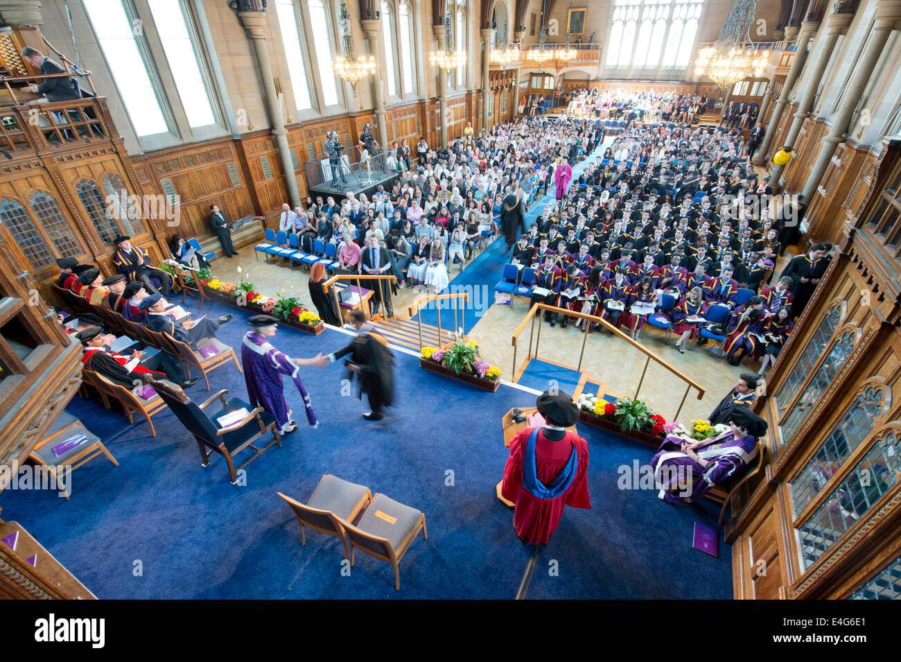 Manchester, UK. 10th July, 2014. Students at The University of Manchester attend their ...