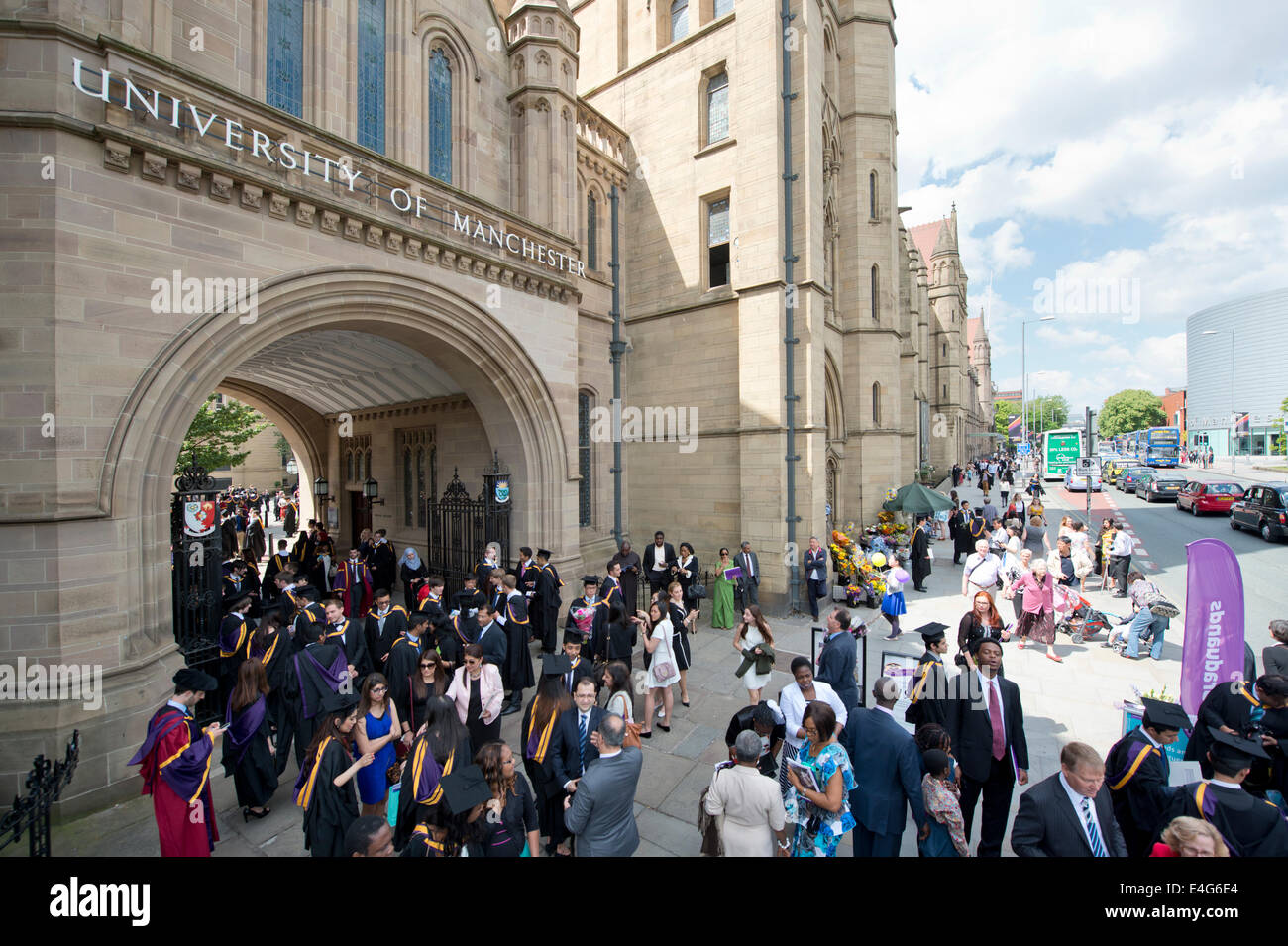 Manchester, UK. 10th July, 2014. Students at The University of ...