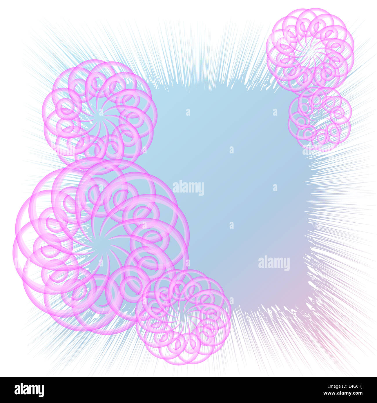 Blue pink circular abstract Cut Out Stock Images & Pictures - Alamy