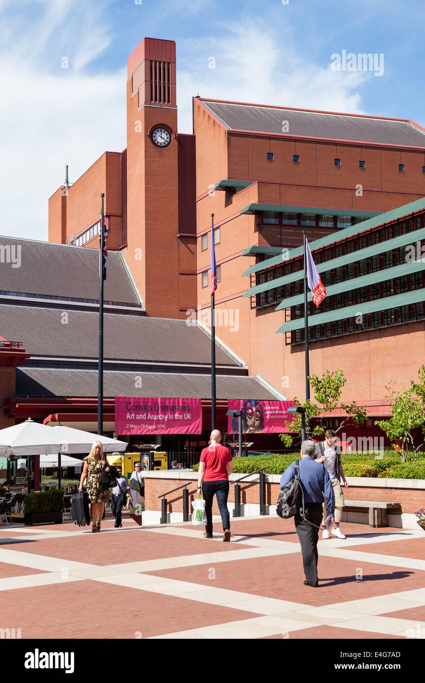 Entrance to The British Library, London Stock Photo - Alamy