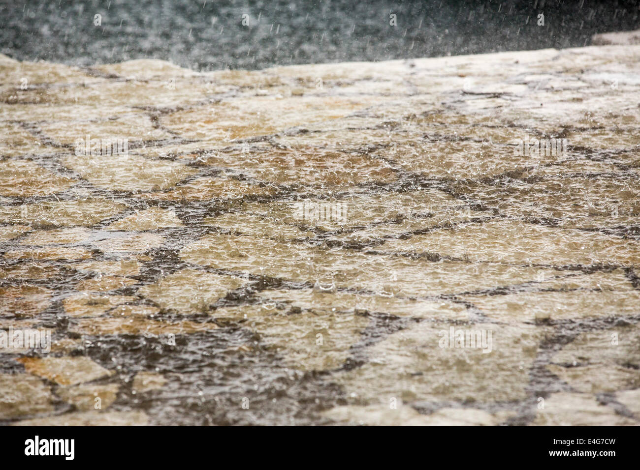 Heavy downpour of rain in greece hi-res stock photography and images ...