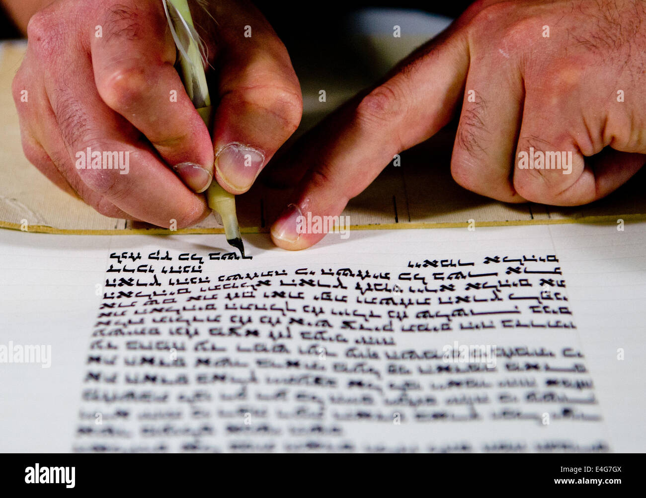 Torah writer hi-res stock photography and images - Alamy