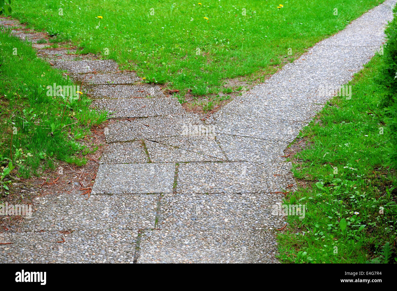 Crossroad - the right way Stock Photo - Alamy