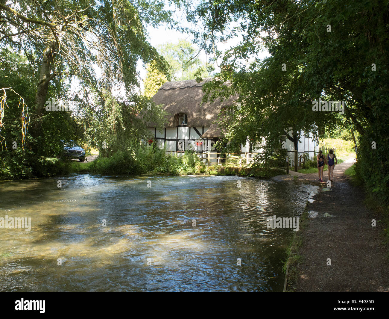 The Fulling Mill on River Alre in Alresford Hampshire England UK Stock ...