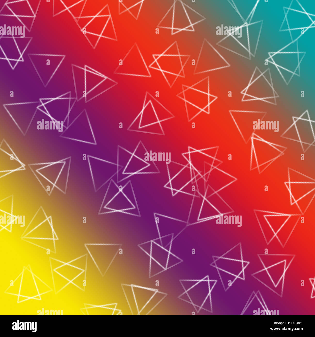 abstract white triangle on rainbow background Stock Photo - Alamy