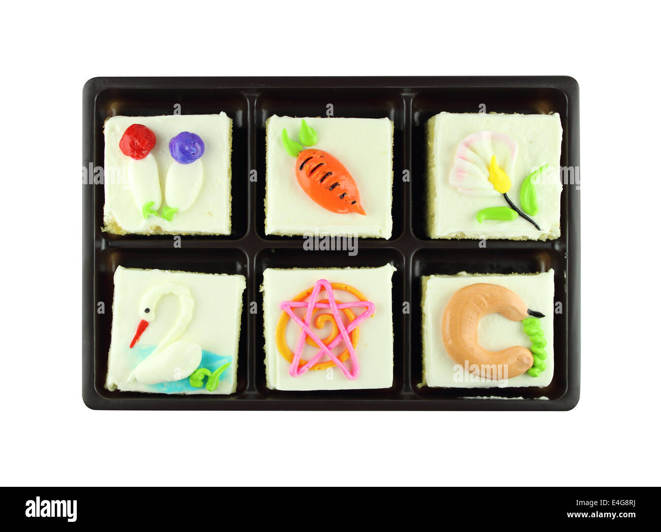 Sweet tasty chocolate cakes Cut Out Stock Images & Pictures - Alamy