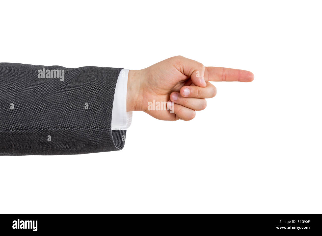 Finger pointing left hi-res stock photography and images - Alamy